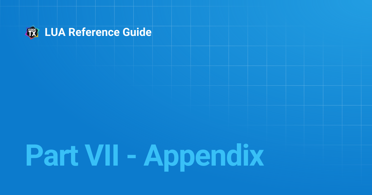 Part Vii Appendix Lua Reference Guide 2910